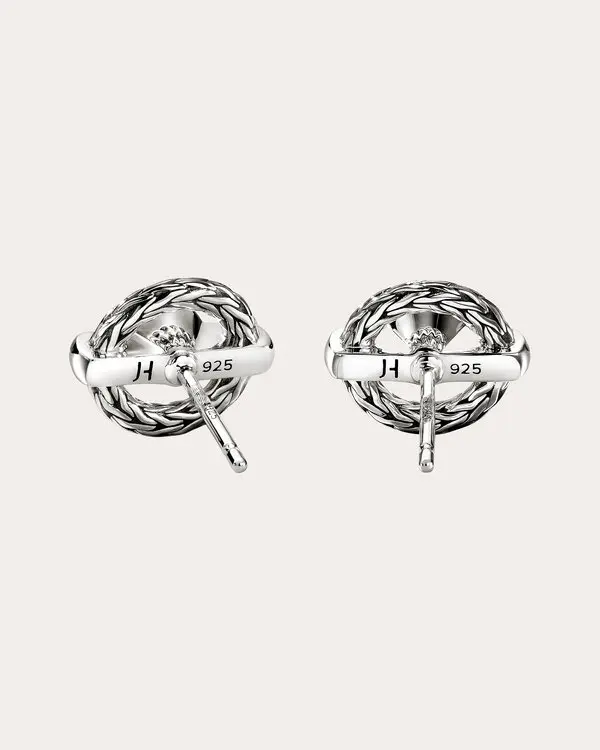 John Hardy Tanzanite & Diamond Icon Stud Earrings