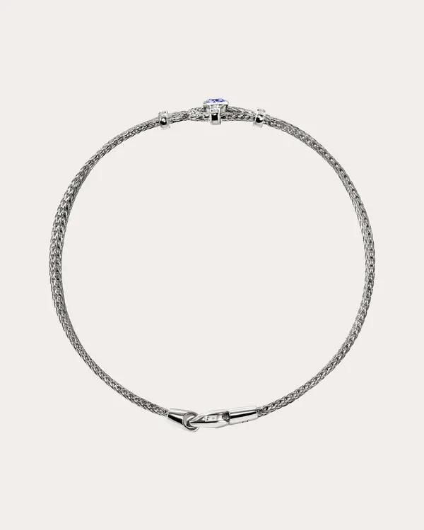 John Hardy Tanzanite & Diamond Icon Bracelet