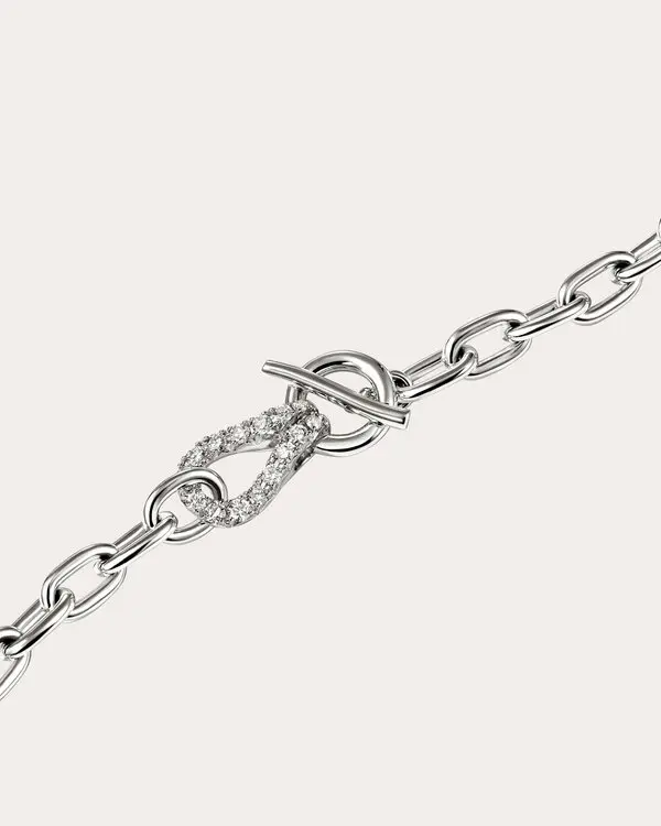 John Hardy Diamond Pavé Surf Bracelet