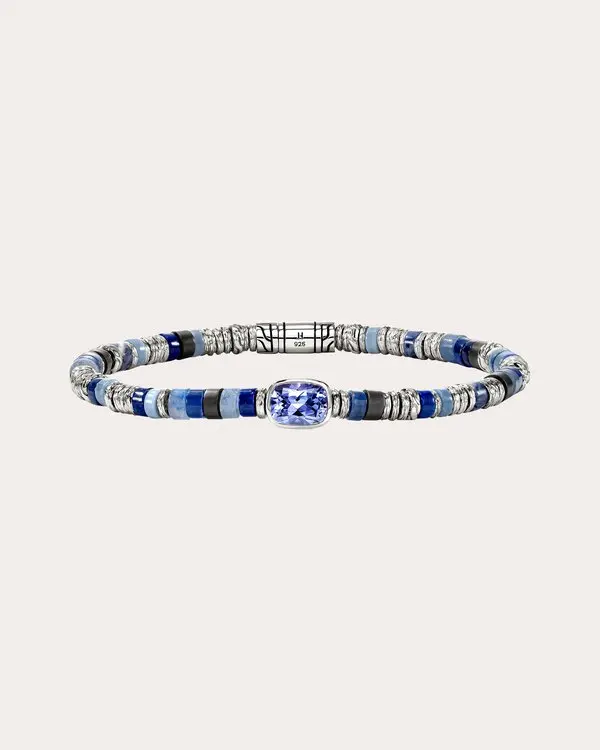 John Hardy Tanzanite Heishi Gem Bracelet - Silver