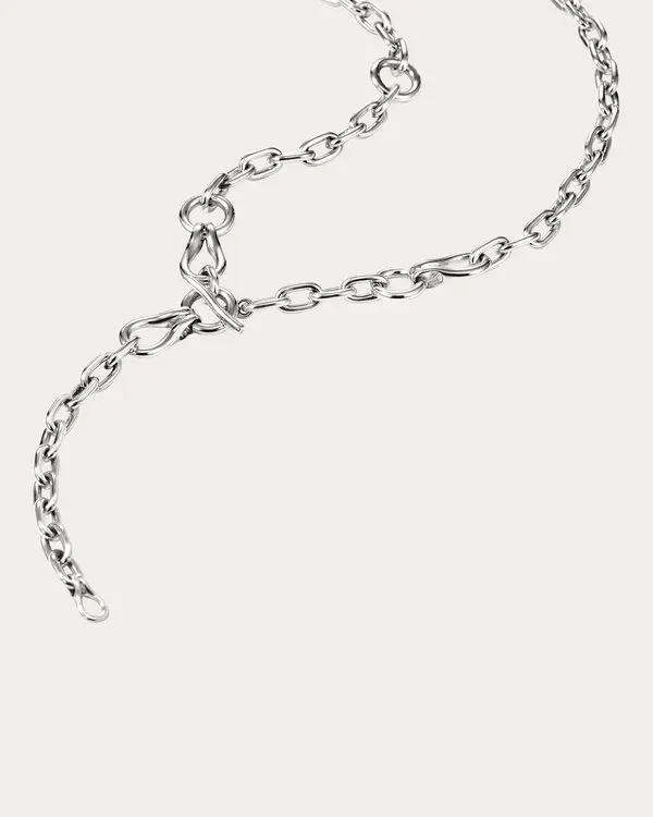 John Hardy Surf Link Lariat Necklace