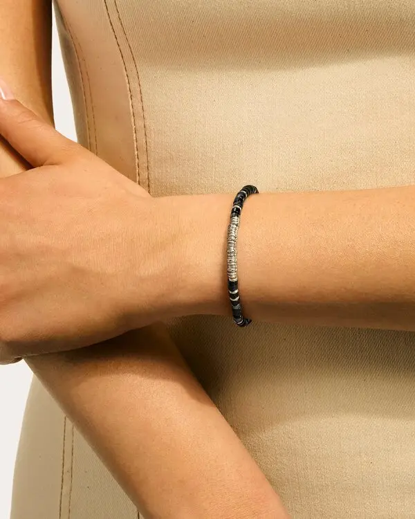 John Hardy Black Onyx Heishi Beaded Bracelet