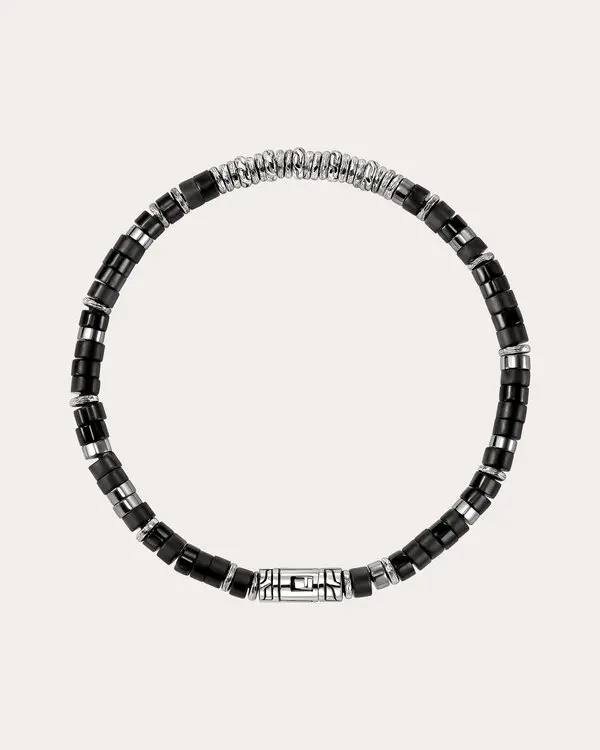 John Hardy Black Onyx Heishi Beaded Bracelet