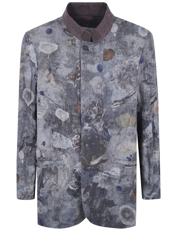 ZIGGY CHEN Jacket Digital Print "stand Collar Blazer