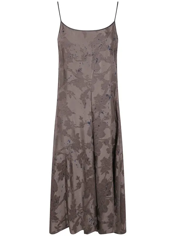 UMA WANG Dress Floral "acrry - Brown