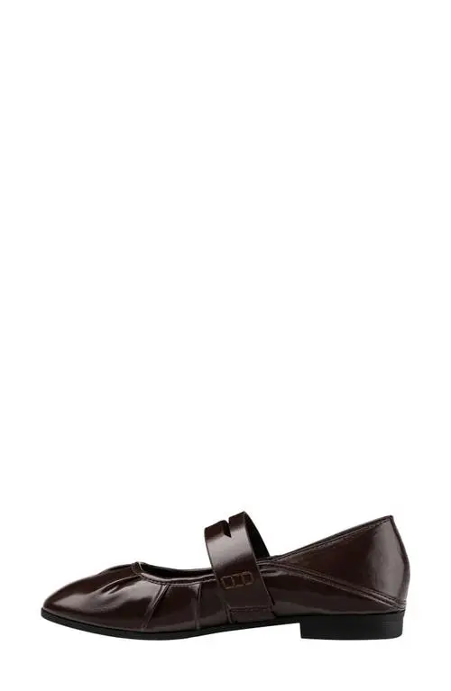 JELAVU Blair Faux Leather Penny Loafer Flat