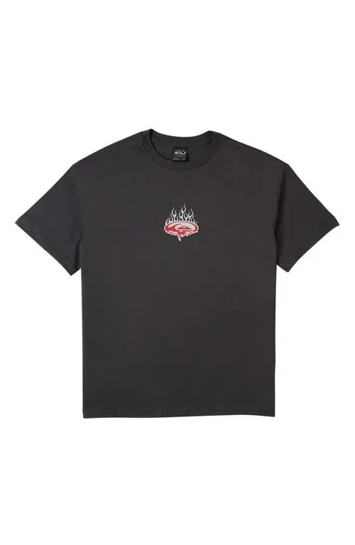Quiksilver Dragon Slayer Graphic Oversized T-shirt - Phantom