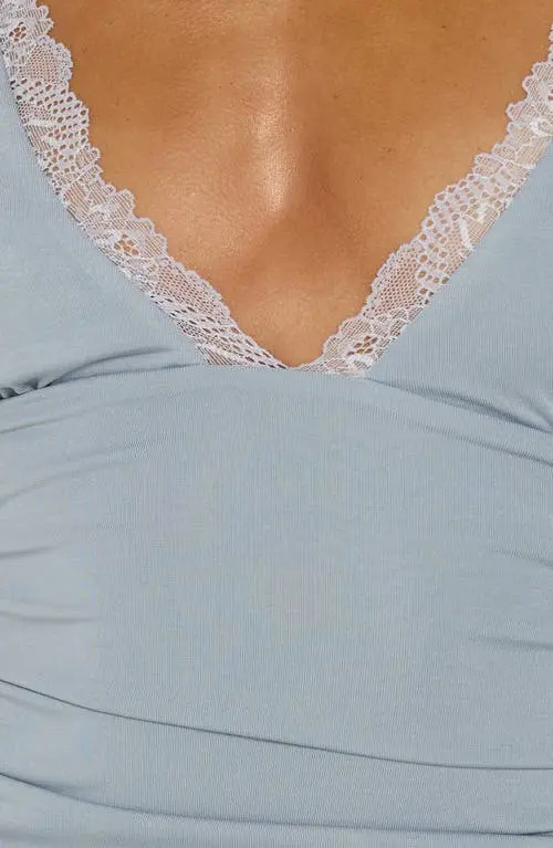 Princess Polly Zespri Lace Jersey Top - Slate
