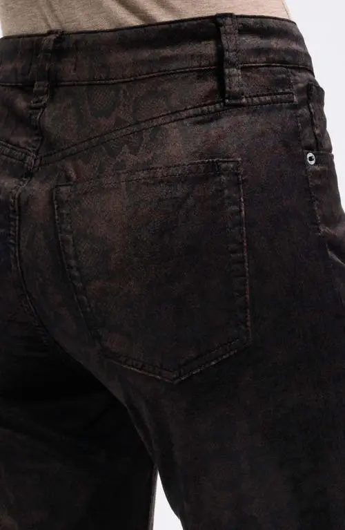 FRAME The Reboot Python Print High Waist Bootcut Velvet Jeans