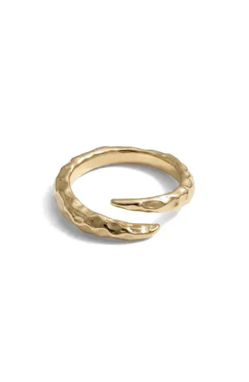 AWE INSPIRED Serpent Fang Wrap Ring - Gold