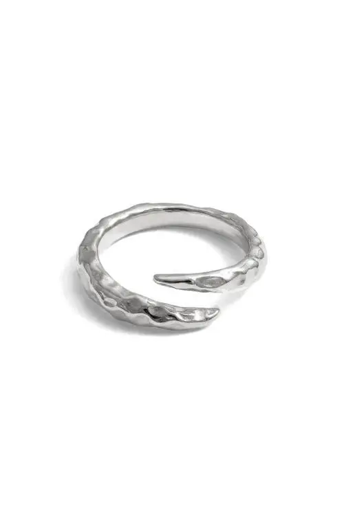 AWE INSPIRED Serpent Fang Wrap Ring - Silver