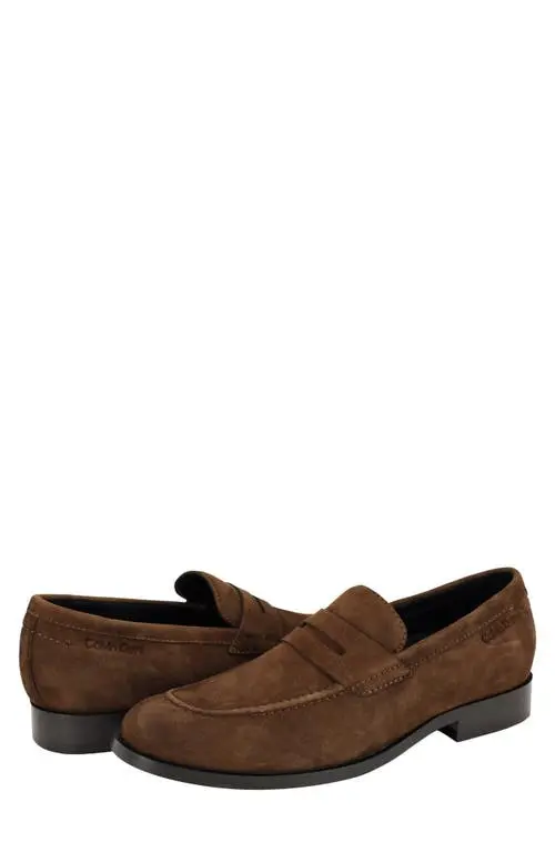 Calvin Klein Gerne Penny Loafer - Brown