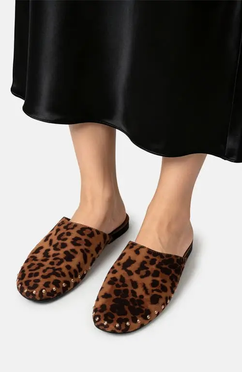 JELAVU Serena Studded Mule - Leopard