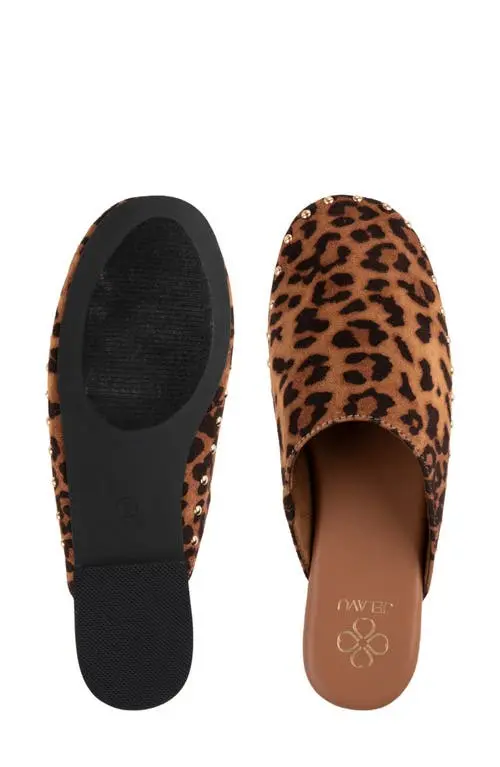 JELAVU Serena Studded Mule - Leopard
