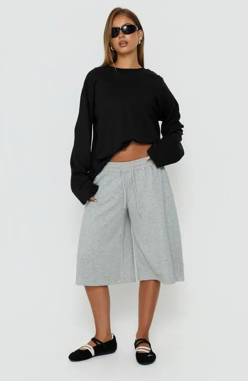 Princess Polly Settle Down Oversized Long Sleeve T-shirt