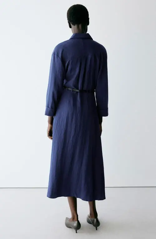 Mango Lyocell Shirtdress