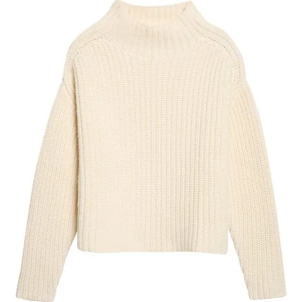 AISLING CAMPS Isabella Rib Merino Wool & Cashmere Sweater