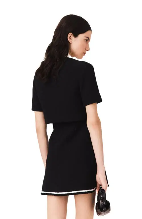 Maje 2-in-1 Tweed Dress