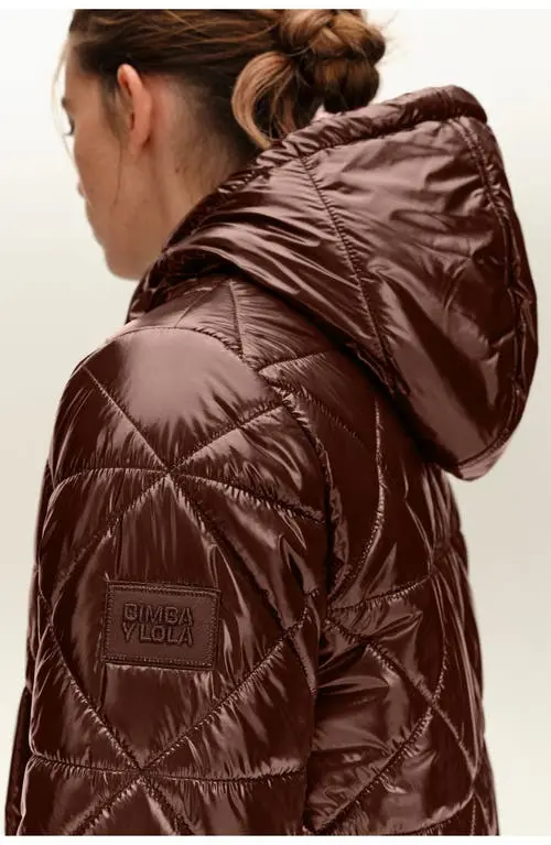 Bimba Y Lola Technical Fabric Midi Puffer