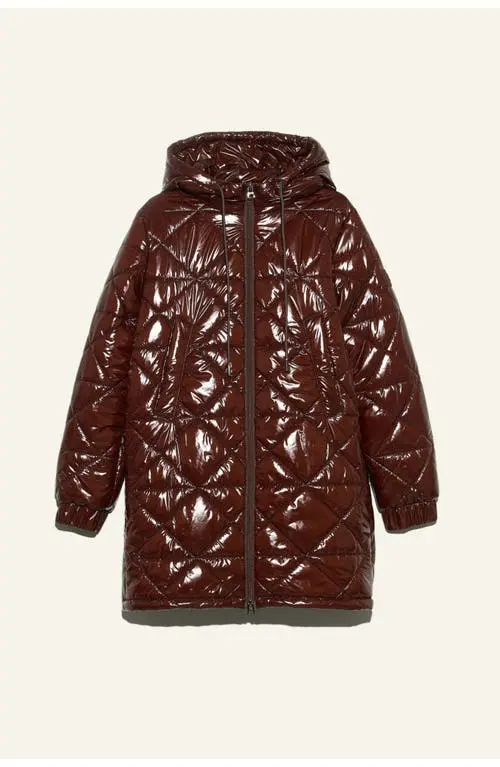 Bimba Y Lola Technical Fabric Midi Puffer