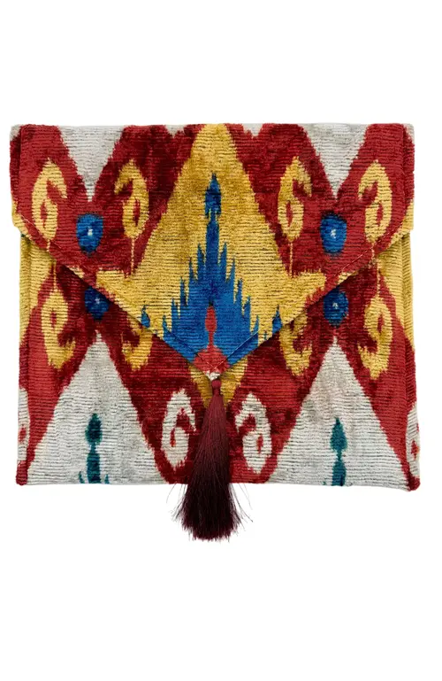 MEERTENS LUXURY One Of A Kind Tapestry Envelope Clutch