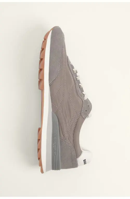 Bimba Y Lola Suede And Nylon Technical Sneaker - Grey