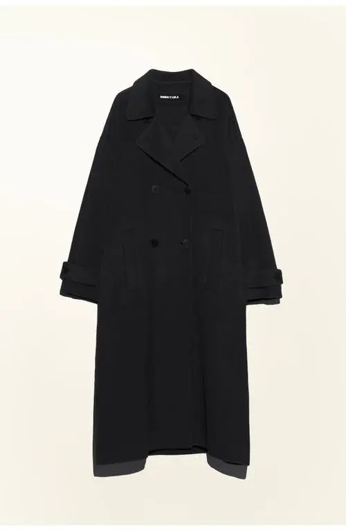 Bimba Y Lola Belted Double-face Wool Coat