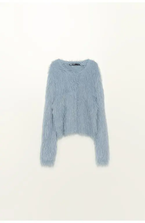 Bimba Y Lola Straight Cardigan From Fur