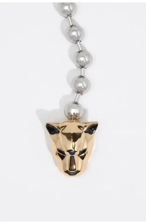 Bimba Y Lola Chain Necklace With Panther Head