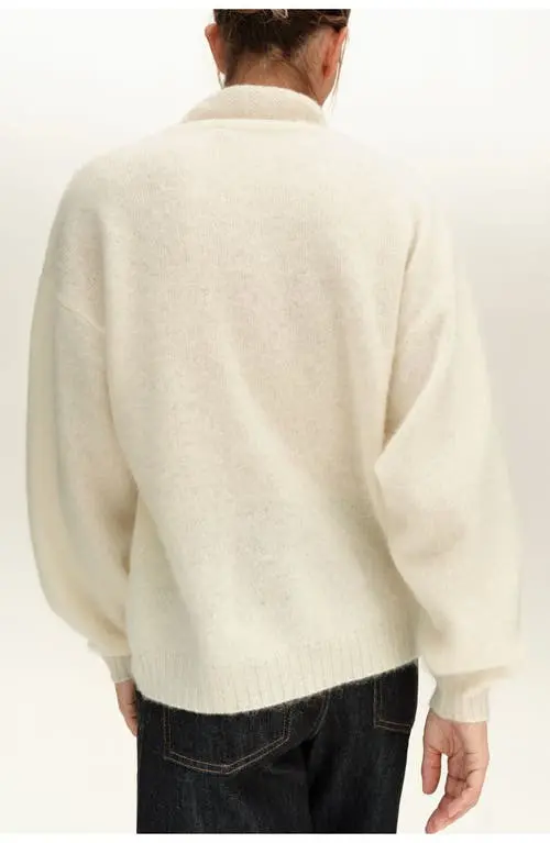 Bimba Y Lola Wool Openwork High Neck Sweater