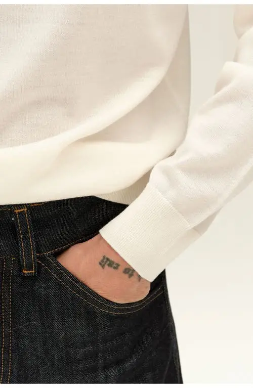 Bimba Y Lola Merino Wool Turtleneck Sweater - Ivory