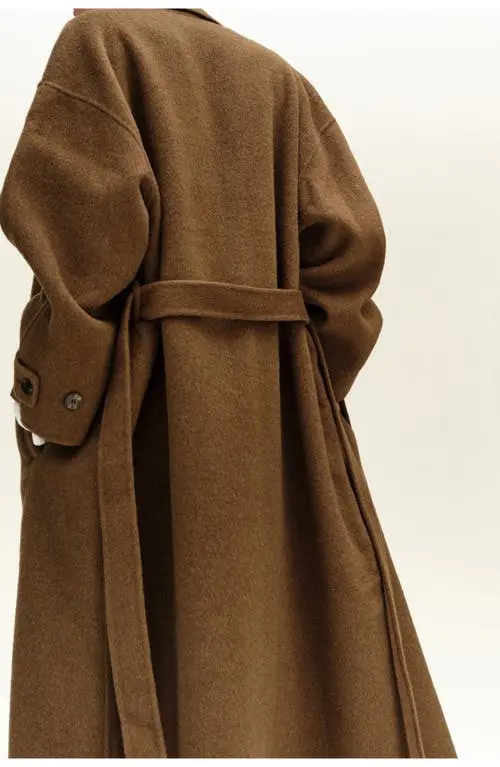 Bimba Y Lola Double-face Wool Belted Coat