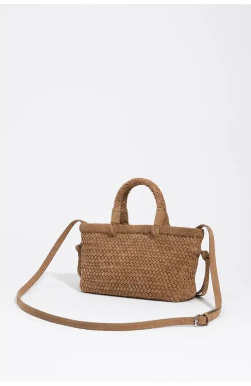 Bimba Y Lola Plaited Suede Crossbody Bag - Camel