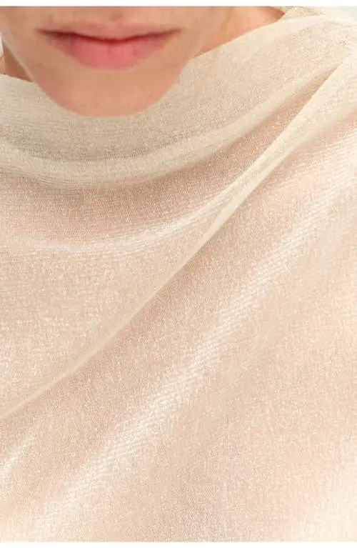 Bimba Y Lola Ruched Lurex Fitted T-shirt