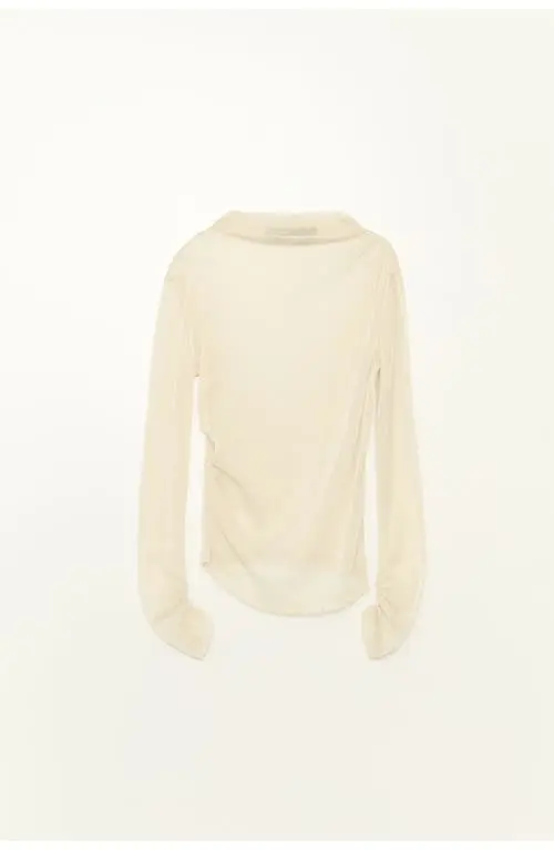 Bimba Y Lola Ruched Lurex Fitted T-shirt