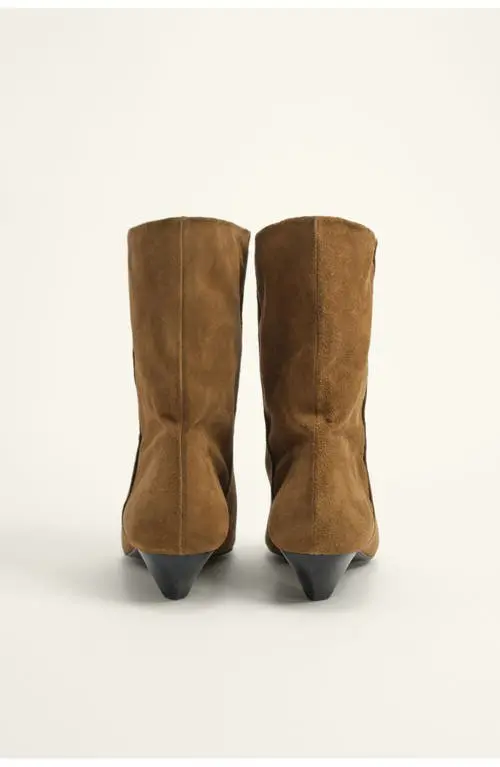 Bimba Y Lola Suede Heeled Ankle Boot