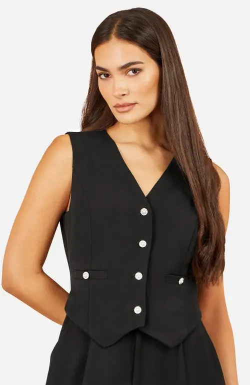 YUMI Waistcoat Style Jumpsuit