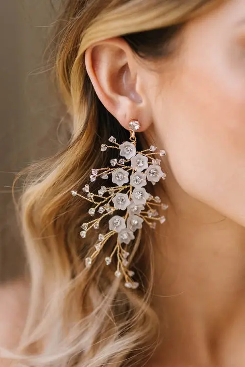 POPPY LANE Luna Bridal Earrings