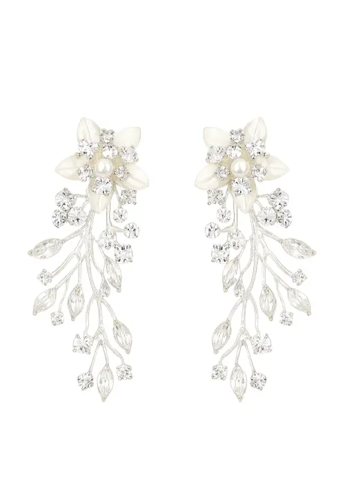 POPPY LANE Merlot Bridal Earrings