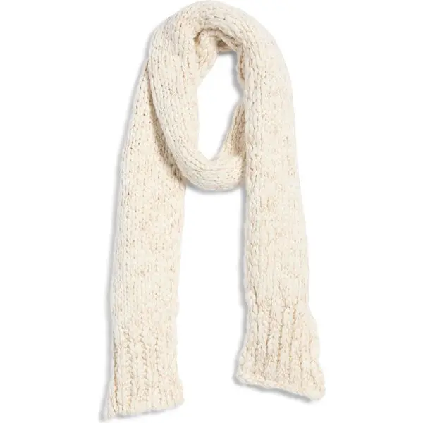 Treasure & Bond Textured Metallic Scarf - Ivory
