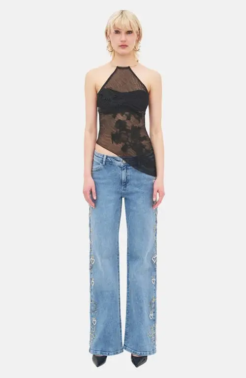 OW Angela Mesh Top