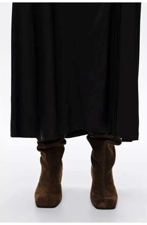 Bimba Y Lola Long Sleeveless Ruched Dress