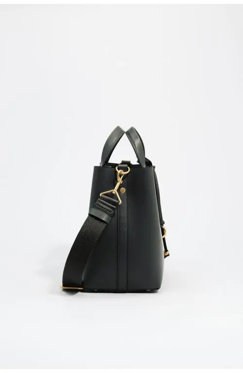 Bimba Y Lola Large Leather Chihuahua Bag - Black
