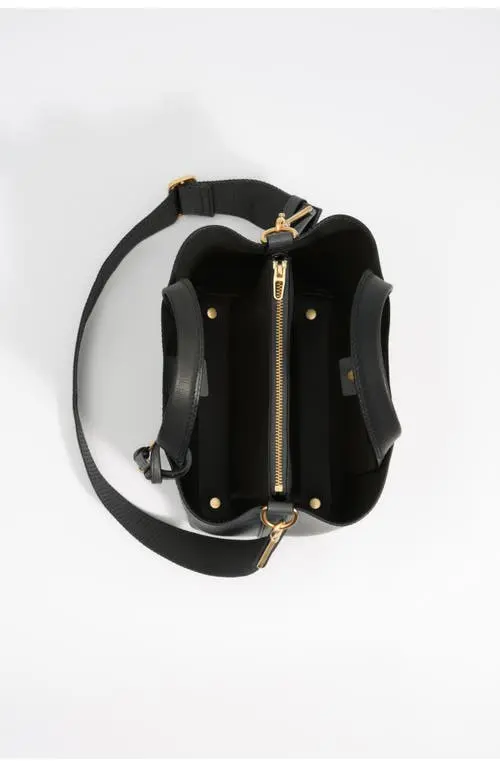 Bimba Y Lola Large Leather Chihuahua Bag - Black