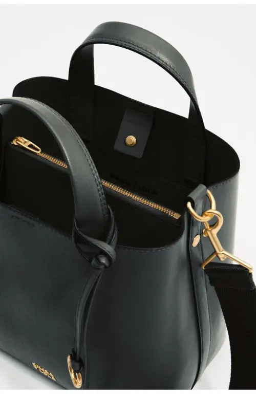 Bimba Y Lola Large Leather Chihuahua Bag - Black