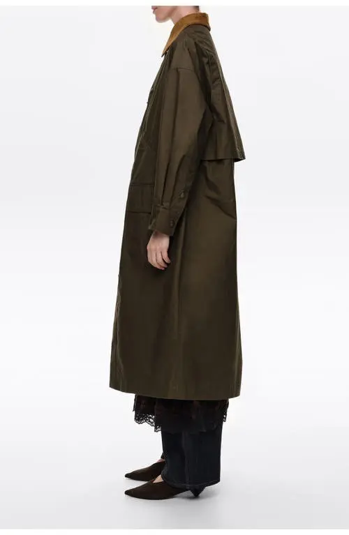 Bimba Y Lola Maxi Waxed Trench Coat