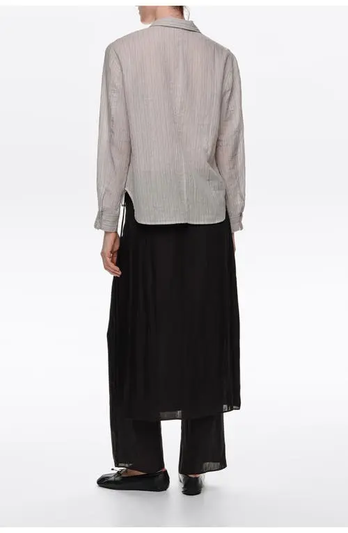 Bimba Y Lola Straight-cut Cotton Blend Shirt