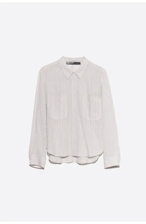 Bimba Y Lola Straight-cut Cotton Blend Shirt