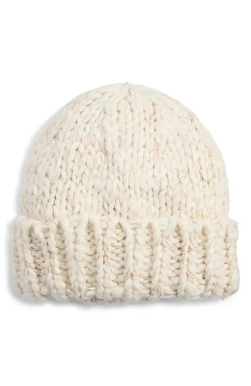 Treasure & Bond Textured Lurex Beanie - Ivory