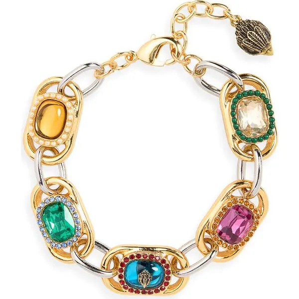 Kurt Geiger Gemstone Chain Flex Bracelet - Multi